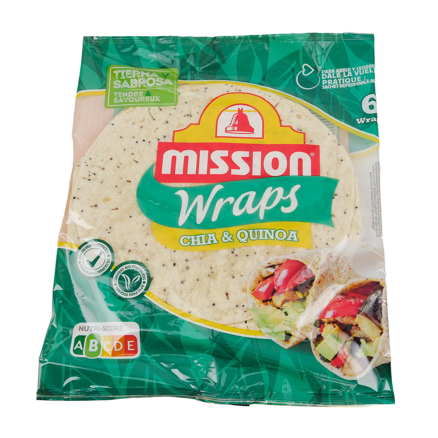 Wraps quinoa et chia Mission - Mission
