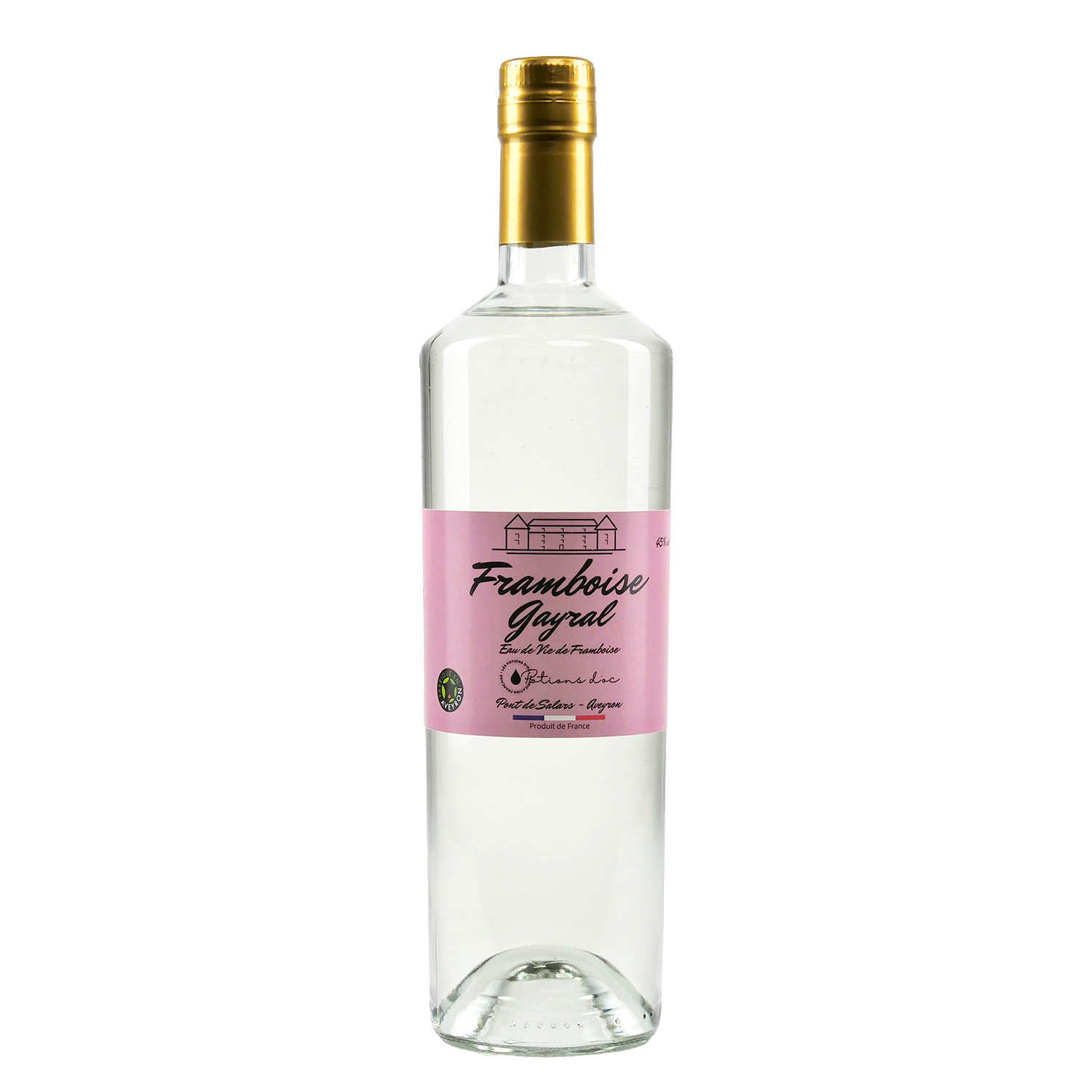 Raspberry brandy 45% - Les Potions d'Oc