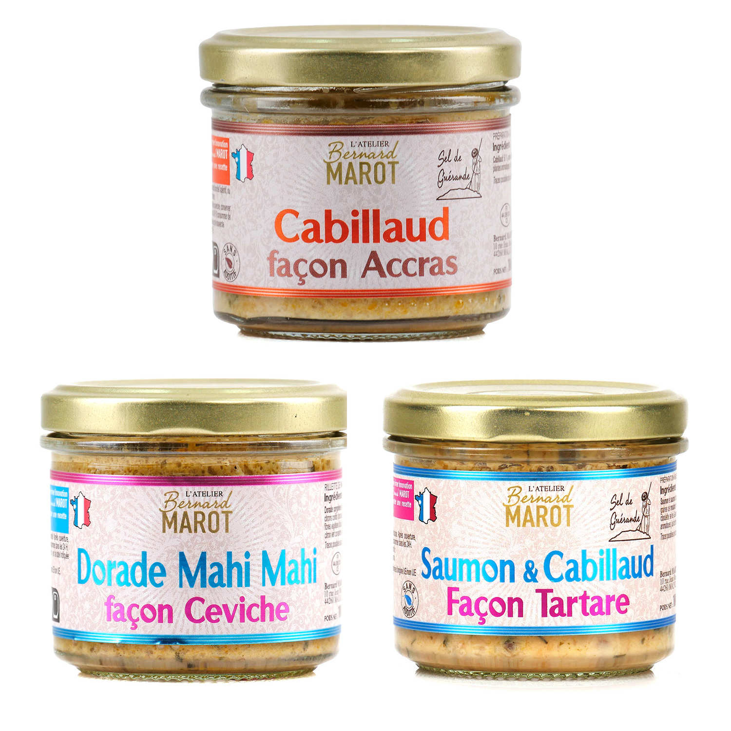 Assortiment 3 tartinables de poissons - Bernard Marot