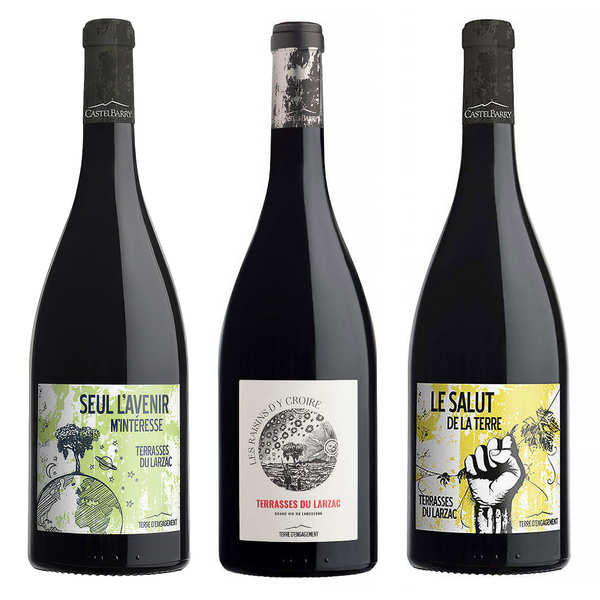 Discovery set of 3 red wines AOP Terrasses du Larzac