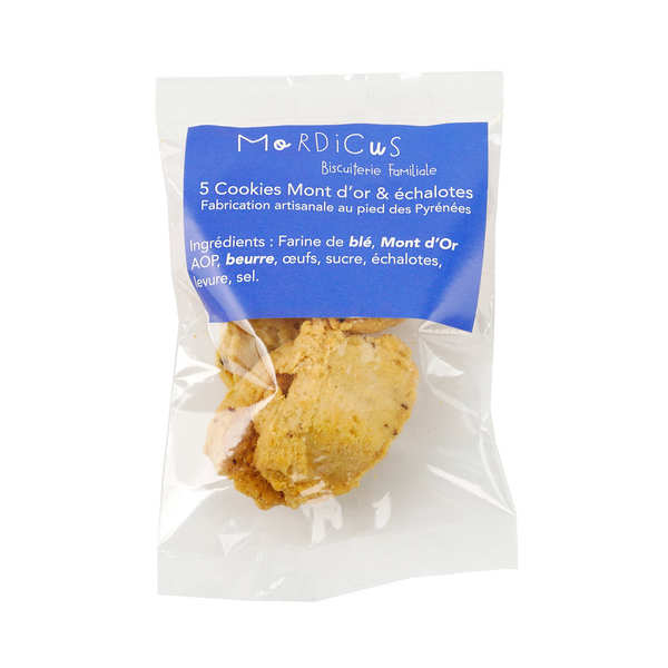 Mini cookies with Mont d'Or AOP and shallots - Biscuiterie Mordicus
