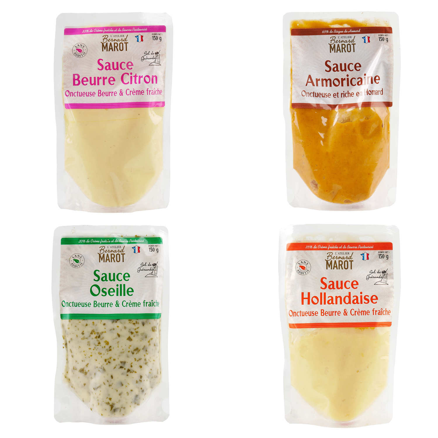 Assortment of 4 fish sauces Bernard Marot - Bernard Marot