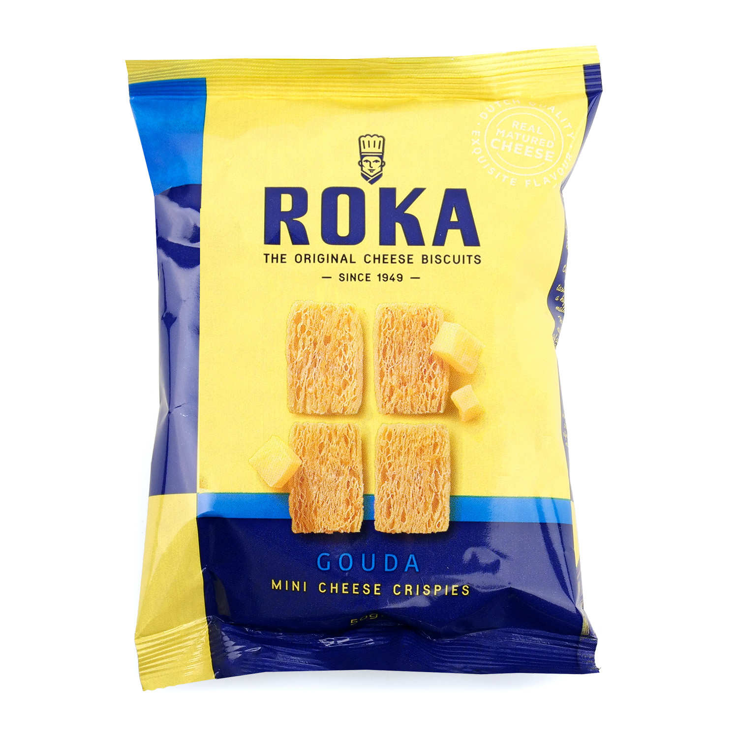 Mini Gouda Cheese Crispies - Biscuits apéritifs au Gouda - Roka