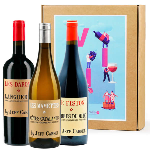 Jeff Carrel family trilogy - 3 wine gift box - Jeff Carrel