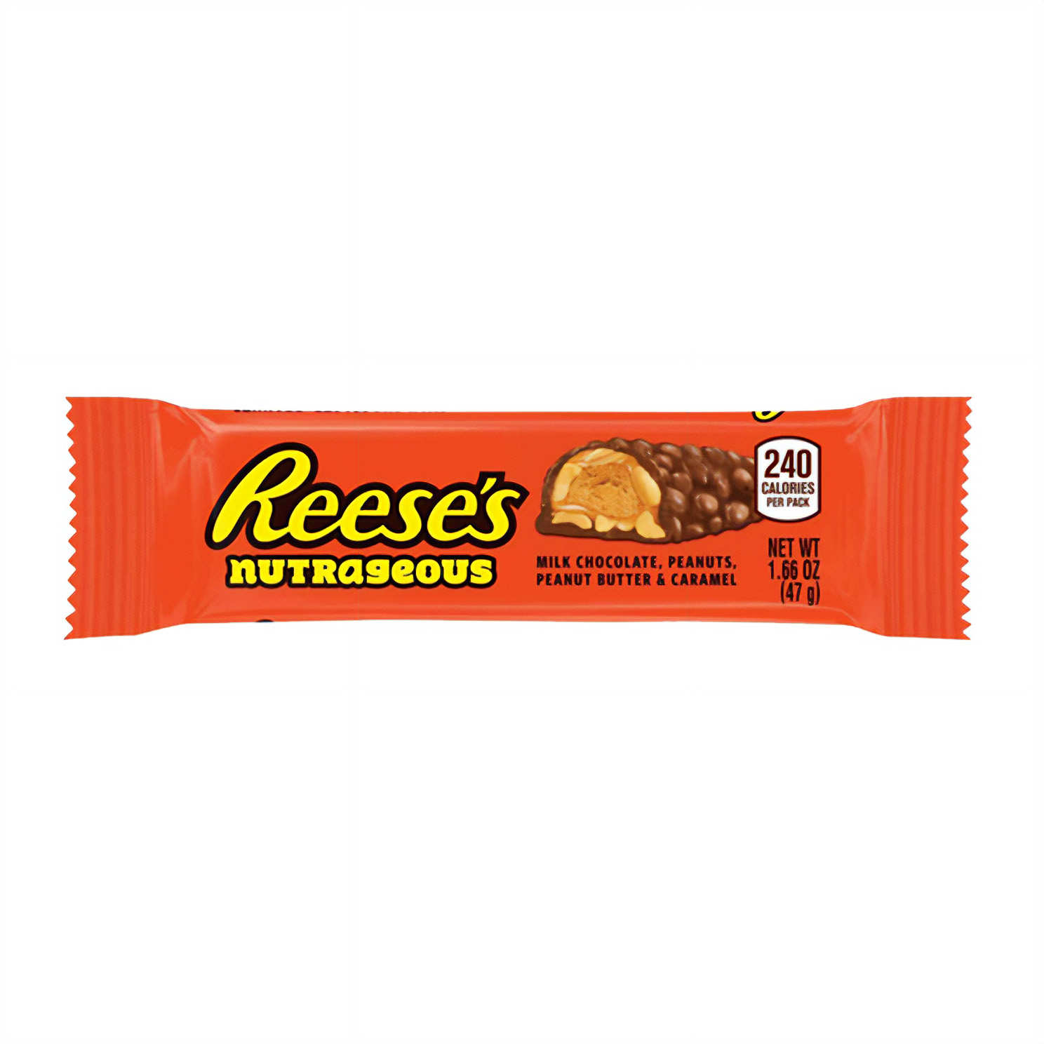 Reese's nutrageous bar - Barre chocolat au lait et beurre de cacahuète ...