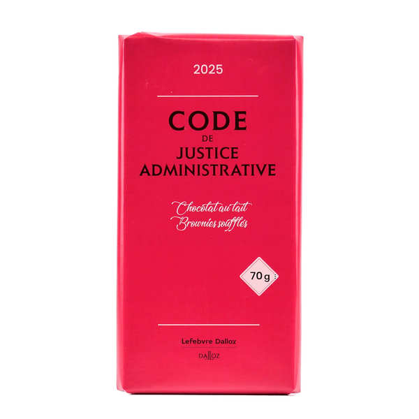 Tablette de chocolat au lait Brownies soufflés - Code de justice ...