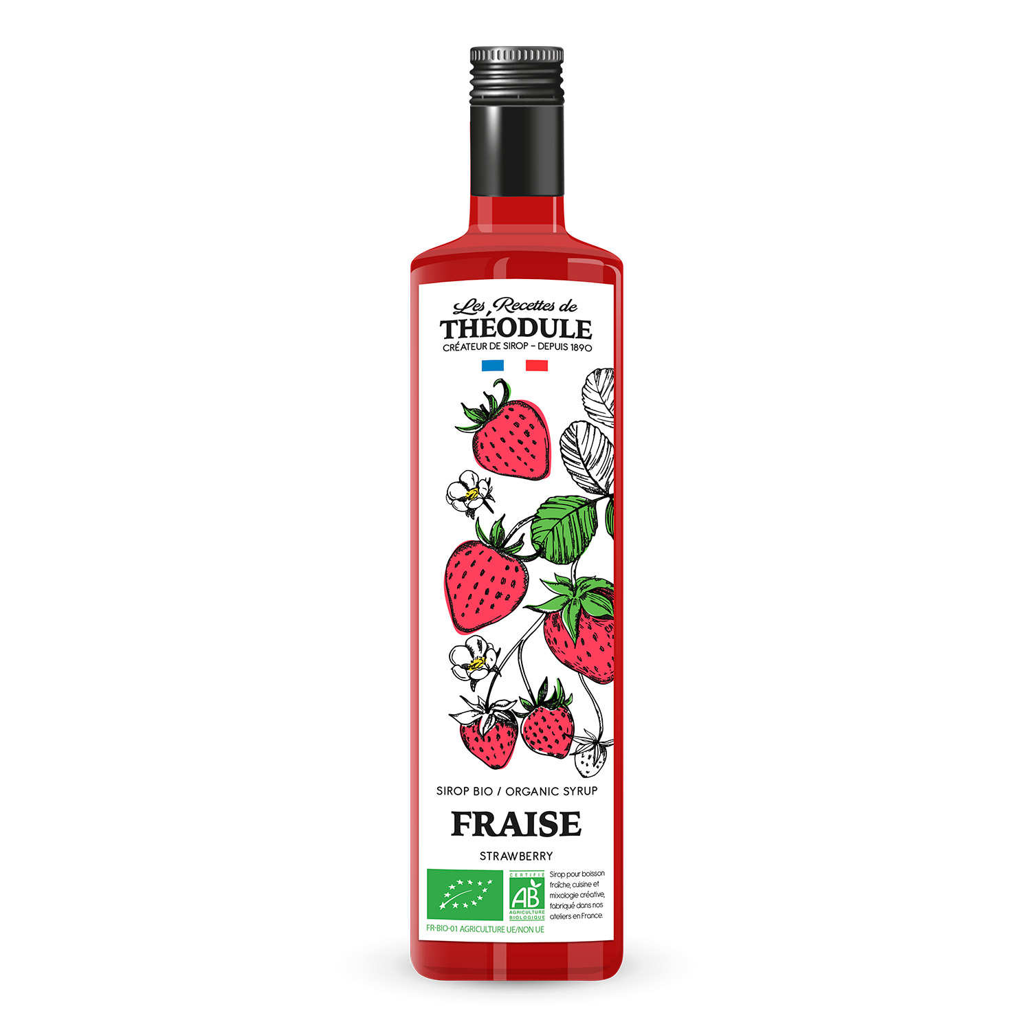 Sirop de fraise bio - Les recettes de Théodule