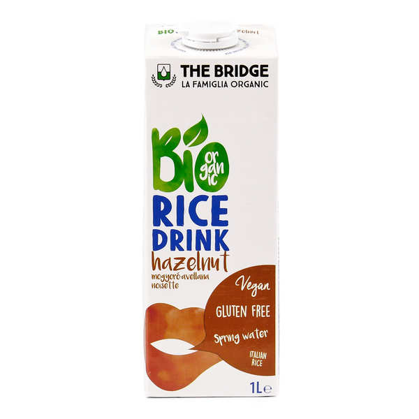 Boisson végétale bio - Riz et noisette - The Bridge Bio