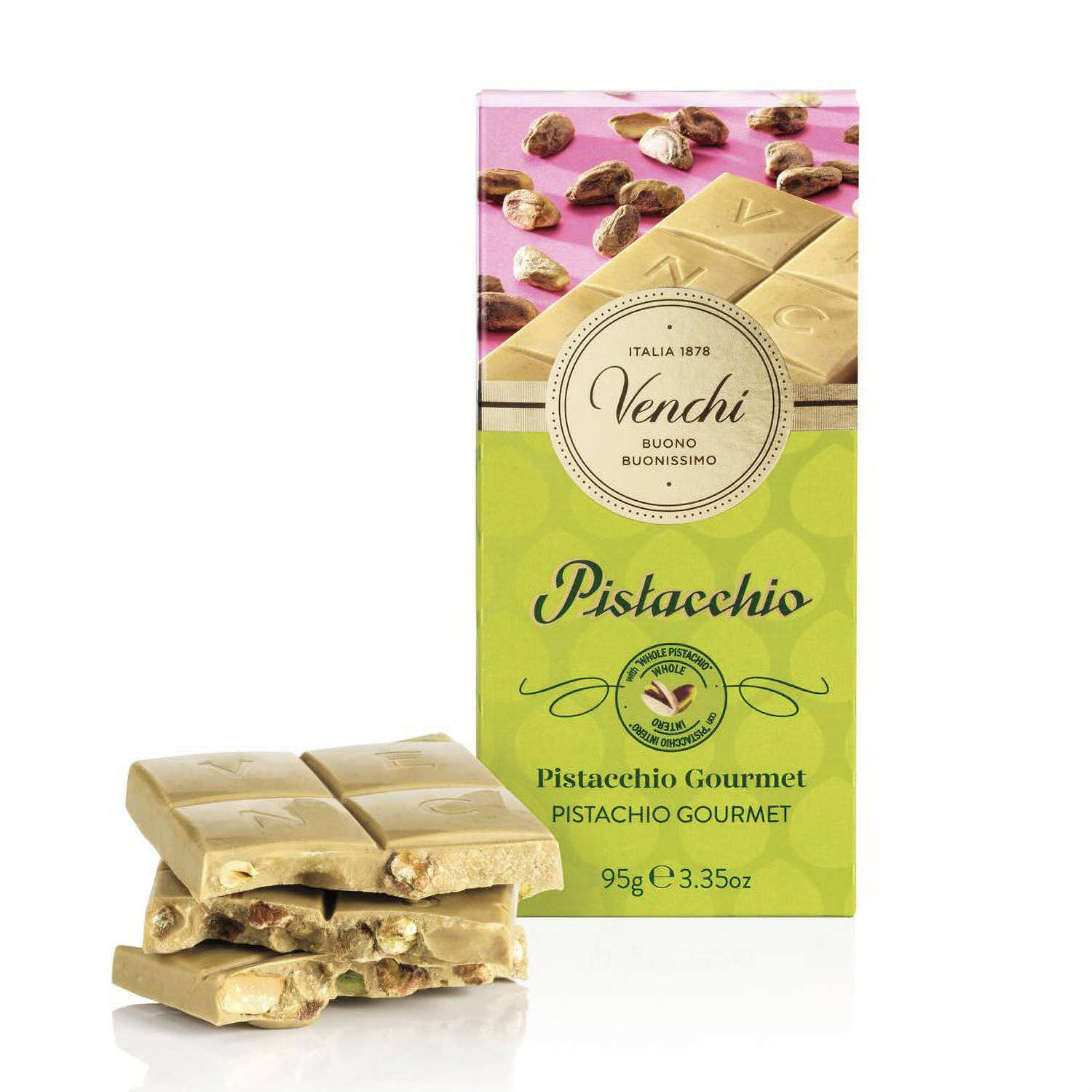 White chocolate pistachio bar - Pistachio Gourmet Venchi - Venchi
