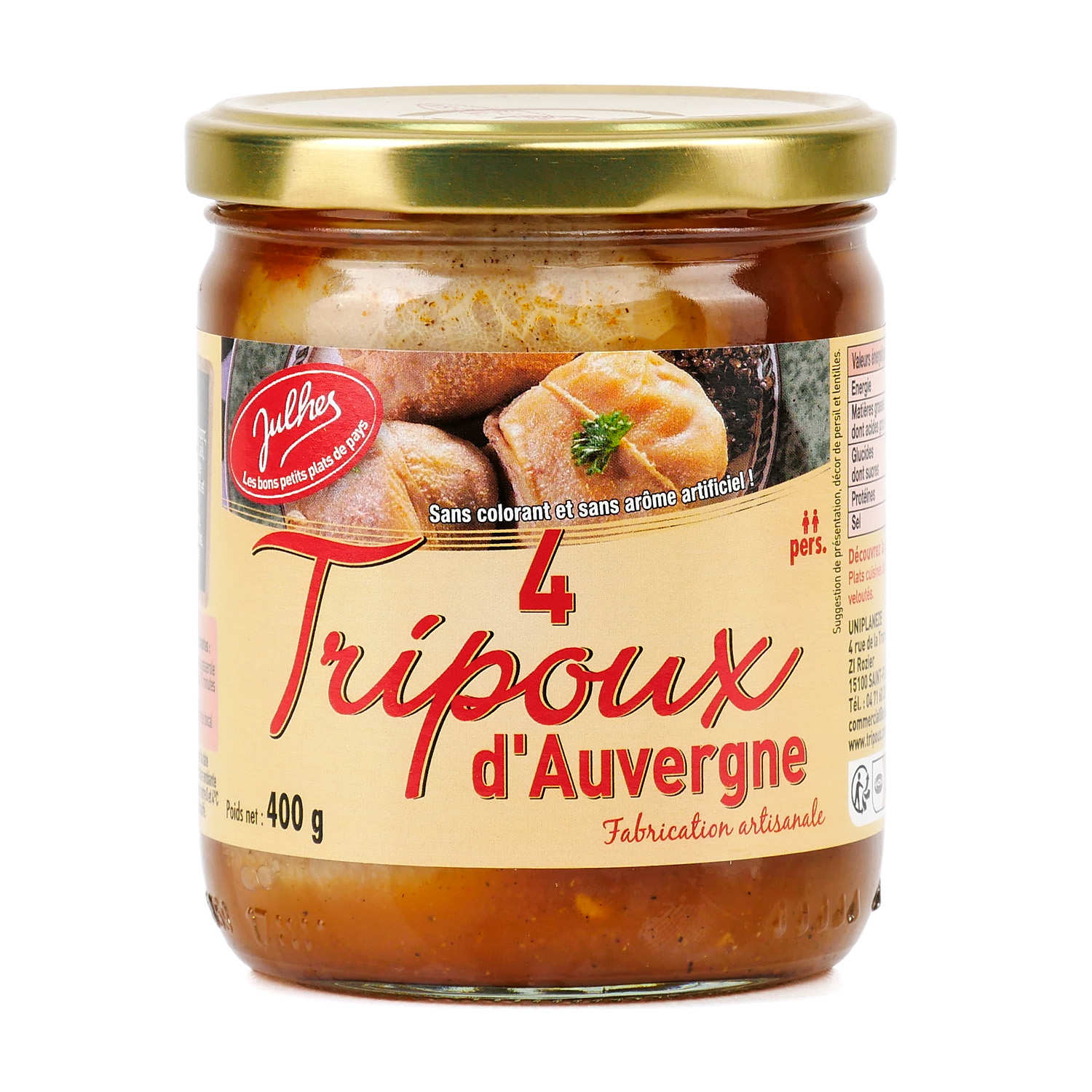 4 tripoux d'Auvergne Julhes à la tomate - Julhes
