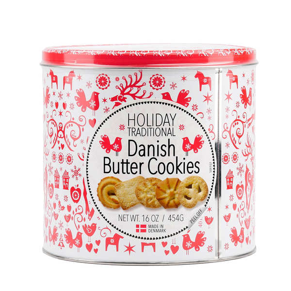 Jacobsens butter cookie - Danish butter cookies in metal box - Jacobsens