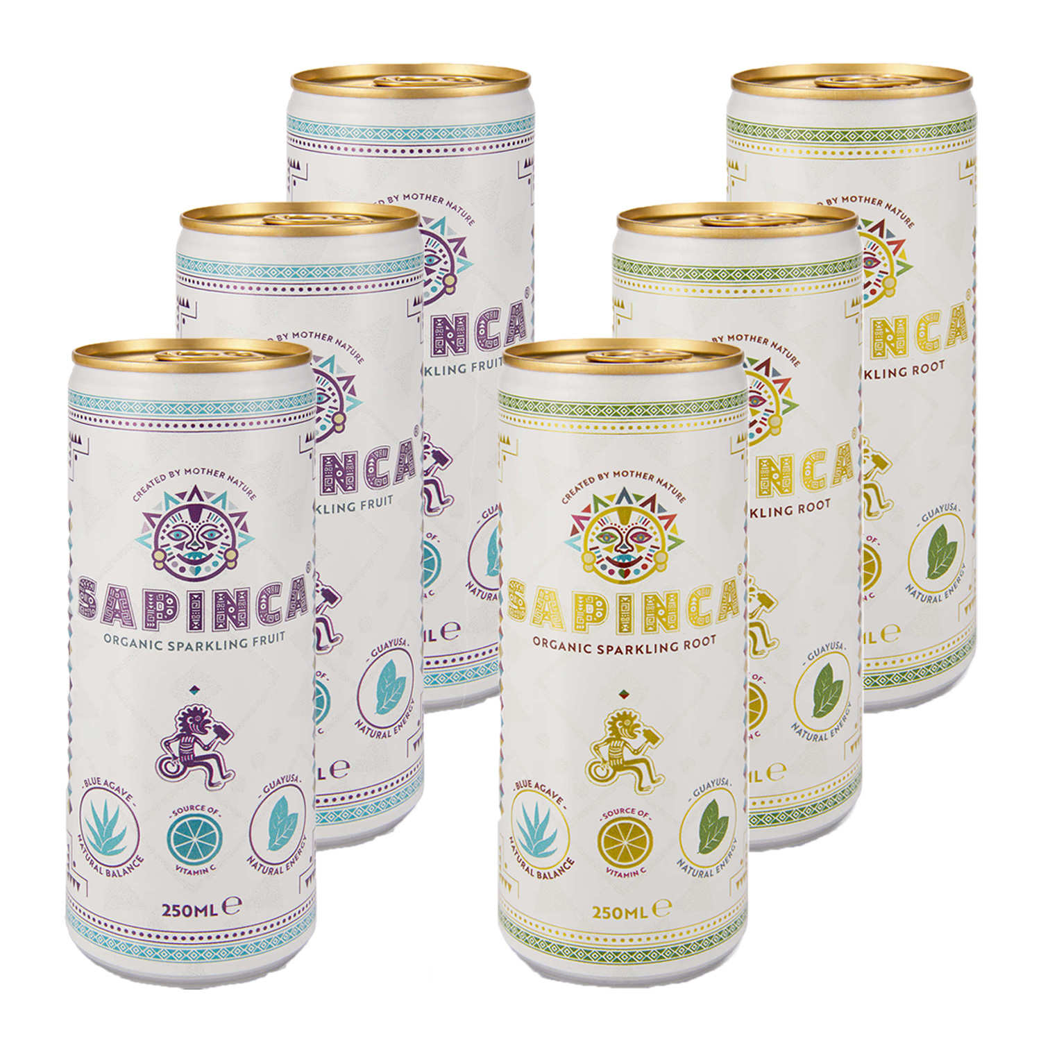 Discovery assortment of 6 organic cans - Sapinca - Sapinca