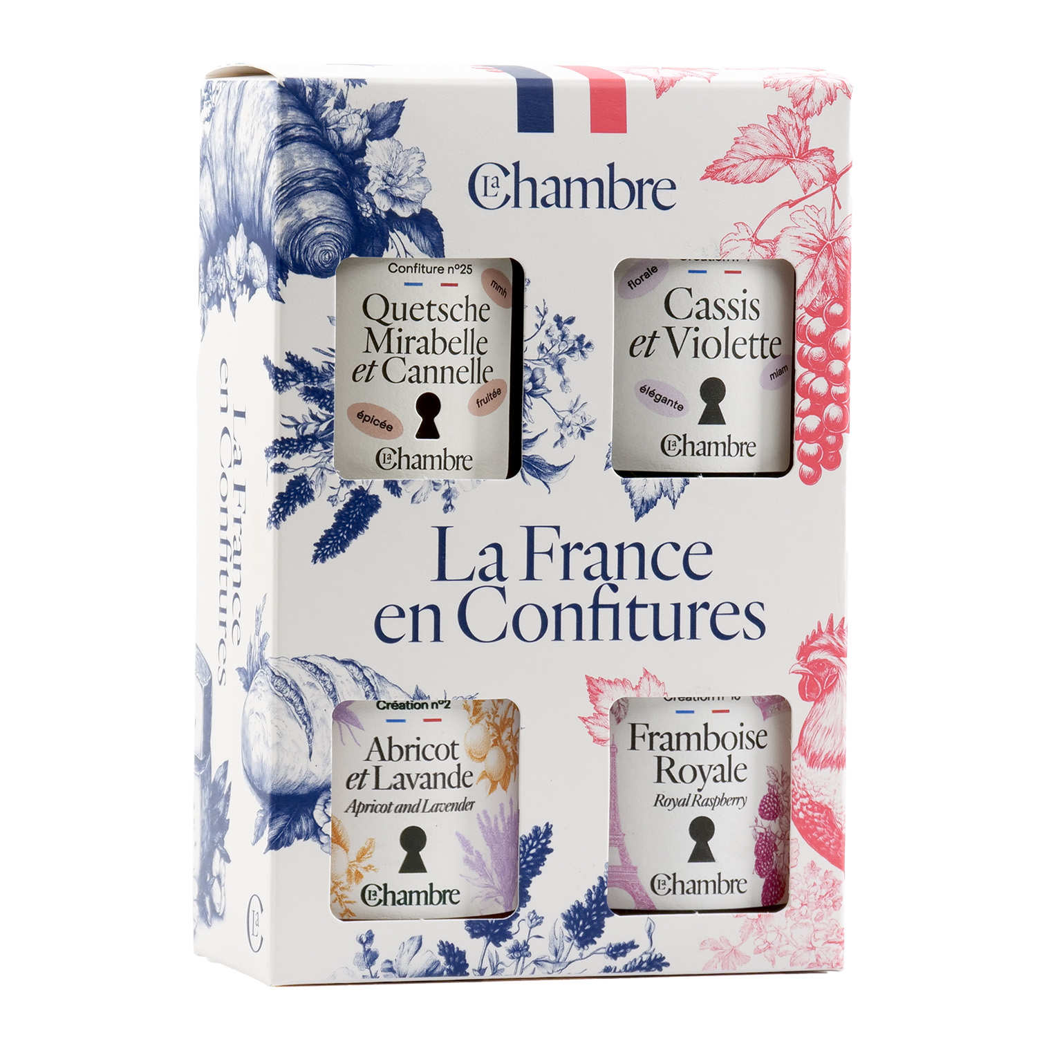 France In Jams Box - Assortment of 4 La Chambre jams - La Chambre