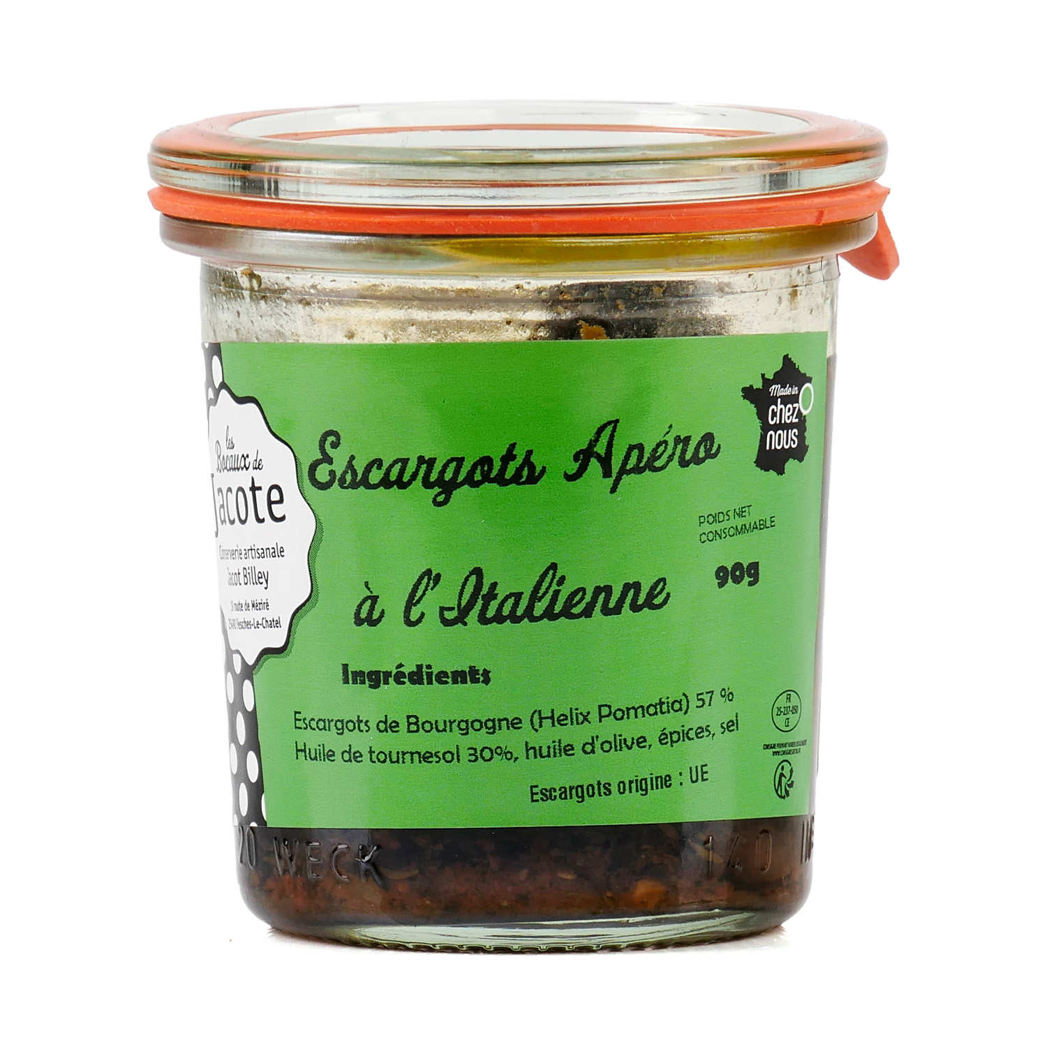 Italian Appetizer Snails - Les Bocaux de Jacote