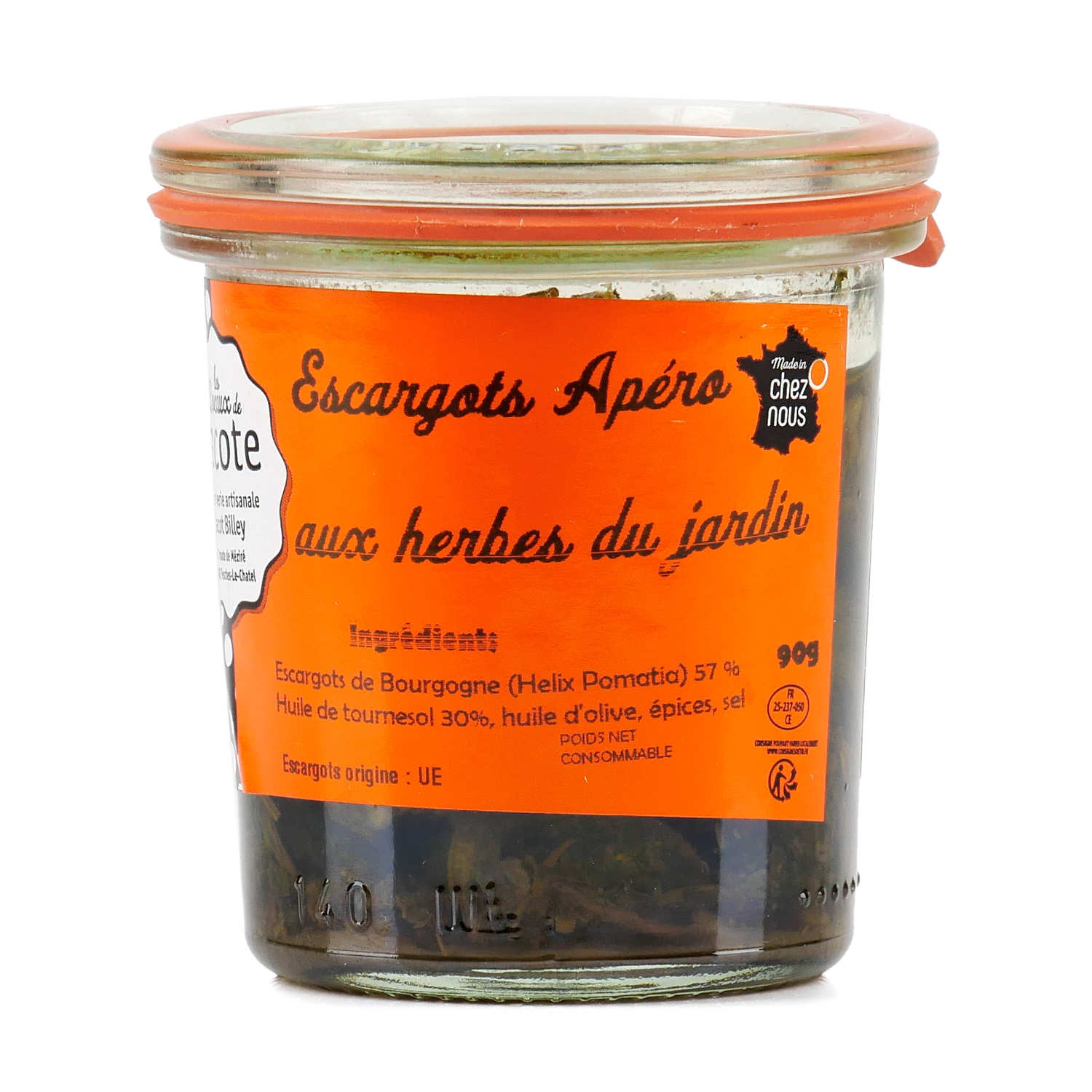 Appetizer snails with garden herbs - Les Bocaux de Jacote