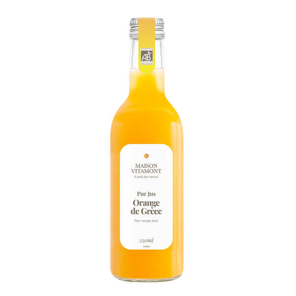 Pure organic orange juice from Greece - Maison Vitamont