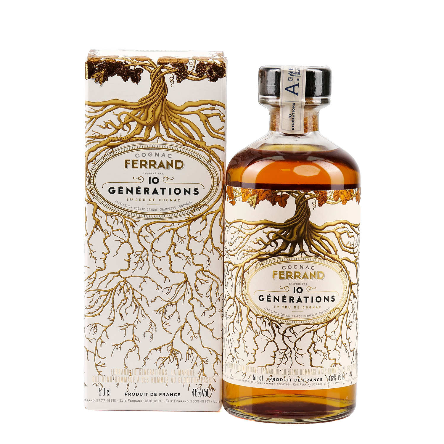 Cognac Ferrand 10 generations 46% - Cognac Ferrand