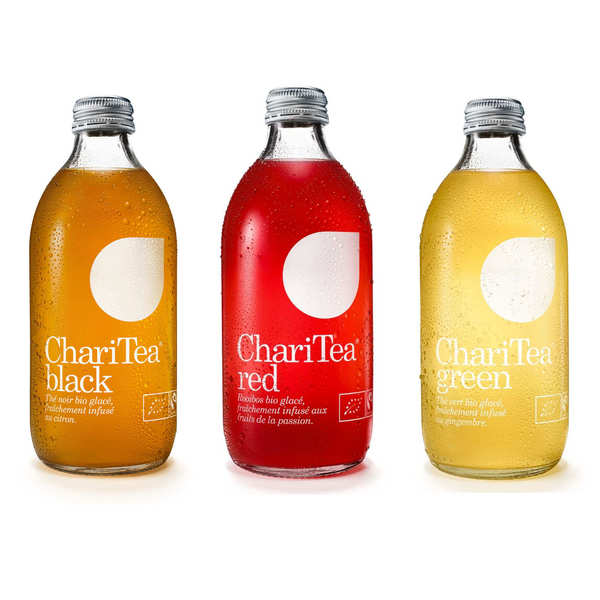 Discovery pack of 3 organic and fair trade Charitea iced teas - Charitea