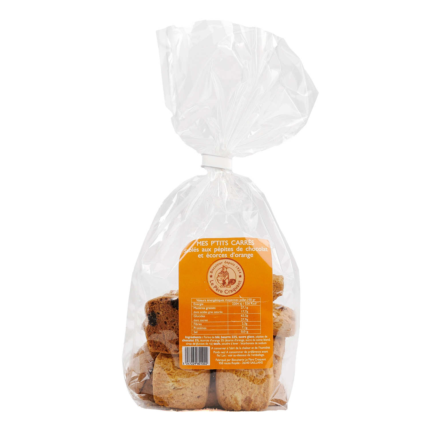 Sablés aux pépites de chocolat et écorces d'orange - Le père craquant