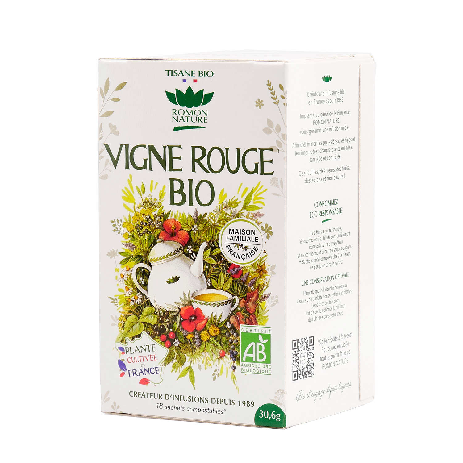 Organic Red Vine Herbal Tea - Romon Nature