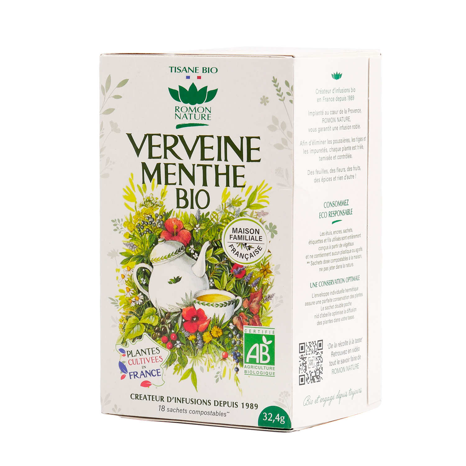 Tisane Verveine Menthe bio - Romon Nature