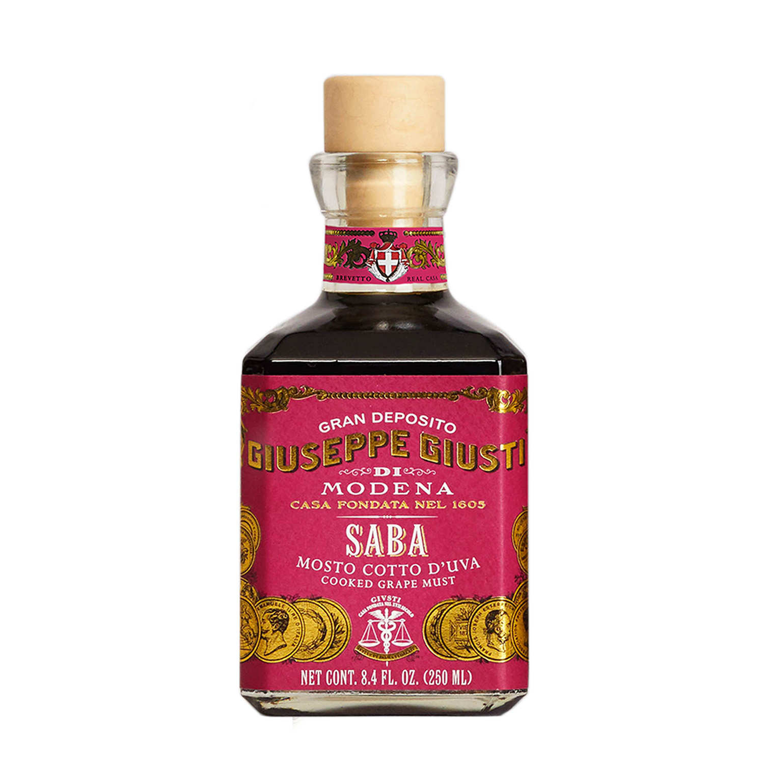 Saba Giusti - Condiment balsamique épais à base de moût de raisin cuit ...