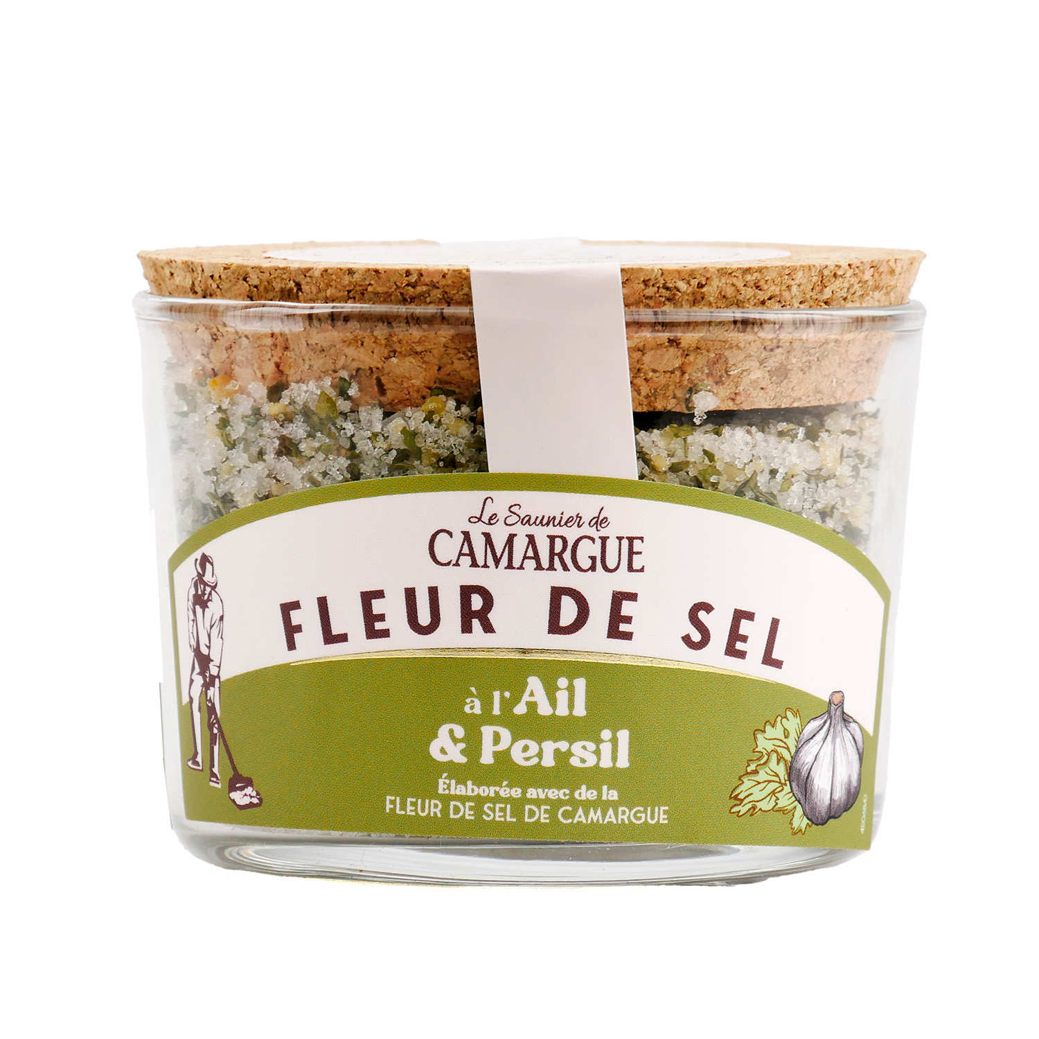 Fleur de sel de Camargue bio aromatisée à l'Ail &Persil - Les Saunier ...