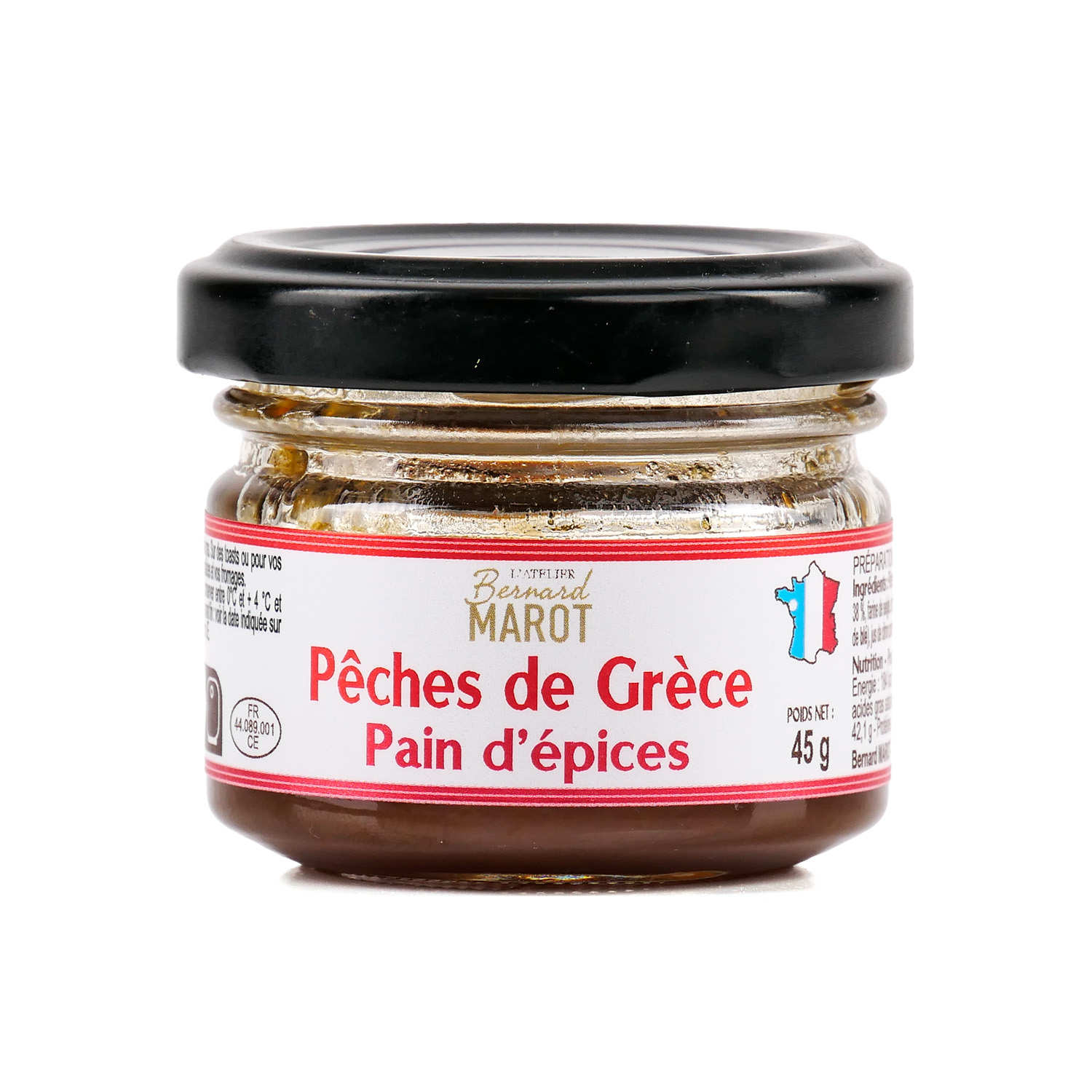 Mini fruity preparation - Greek peach with gingerbread - Bernard Marot