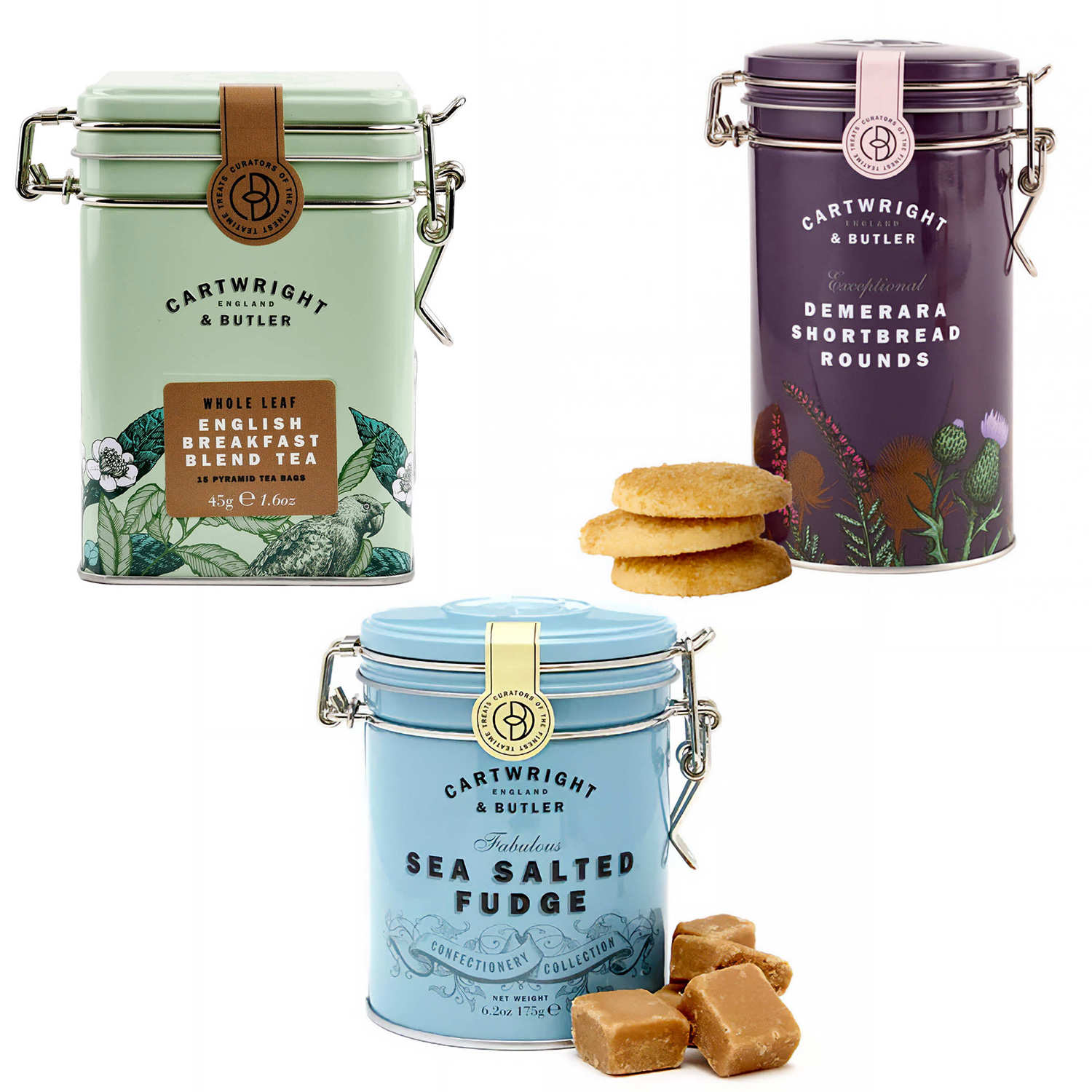 Cartwright & Butler English afternoon tea assortment (tea, biscuits and ...