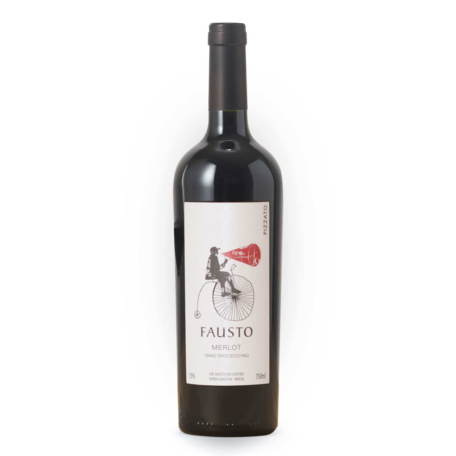 Fausto Merlot - Brazilian red wine - Pizzato