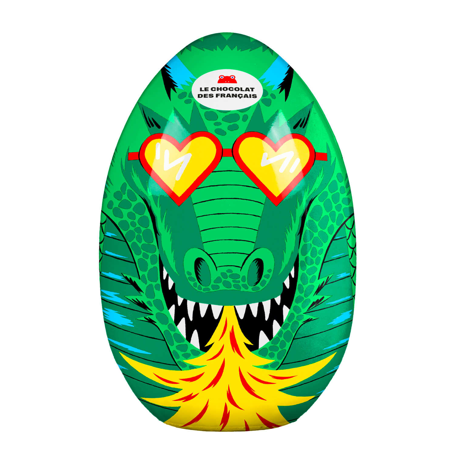 Œuf métal chevalier et dragon garni d'œufs assortis - Le Chocolat des ...