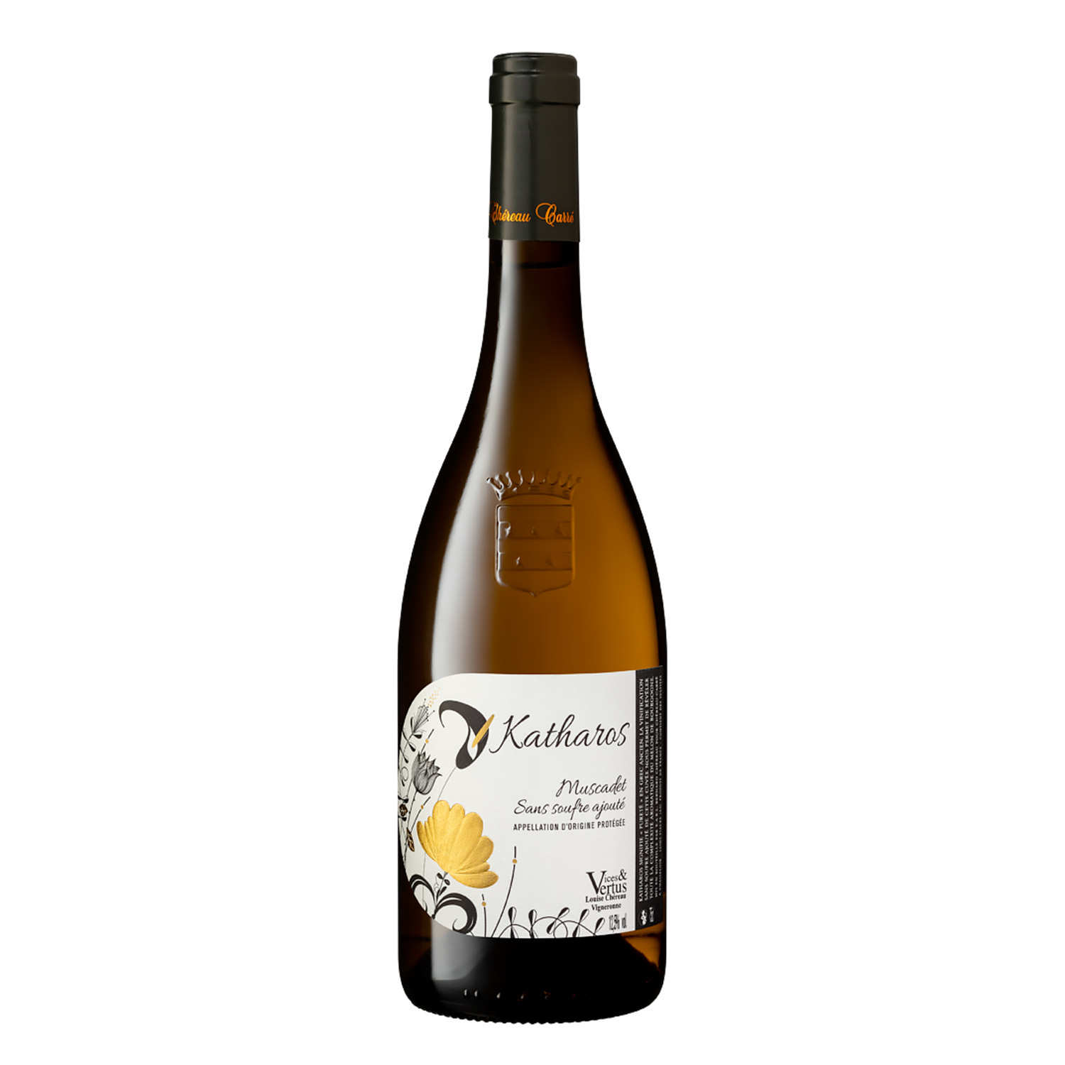 Katharos - Muscadet AOP - vin sans souffre ajouté - Chéreau Carré