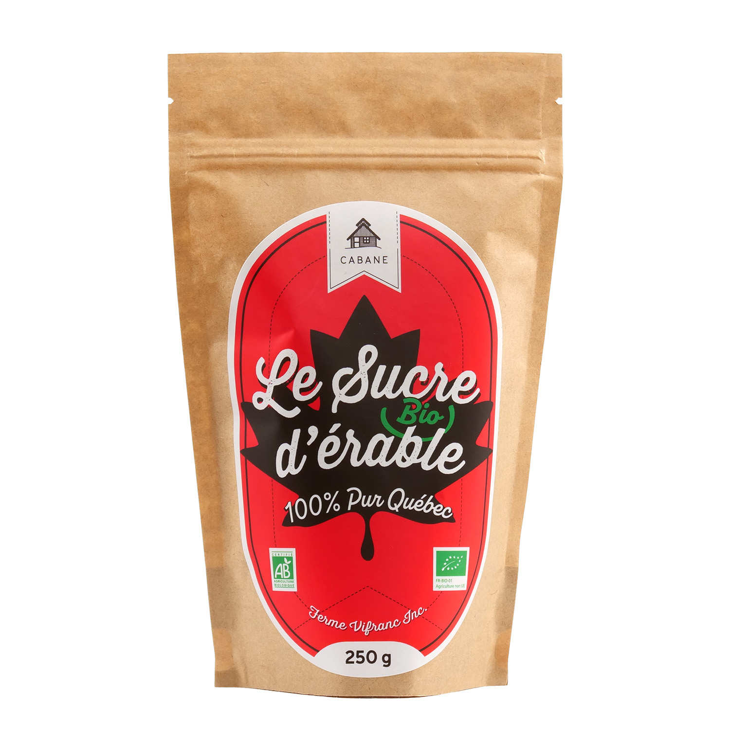 Sucre d'érable bio du Canada - Ferme Vifranc Inc.