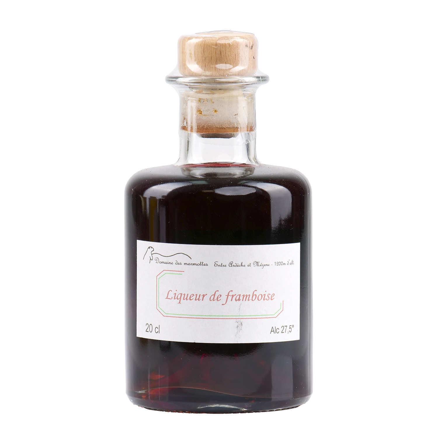Liqueur de framboise 27,5% - Domaine des Marmottes