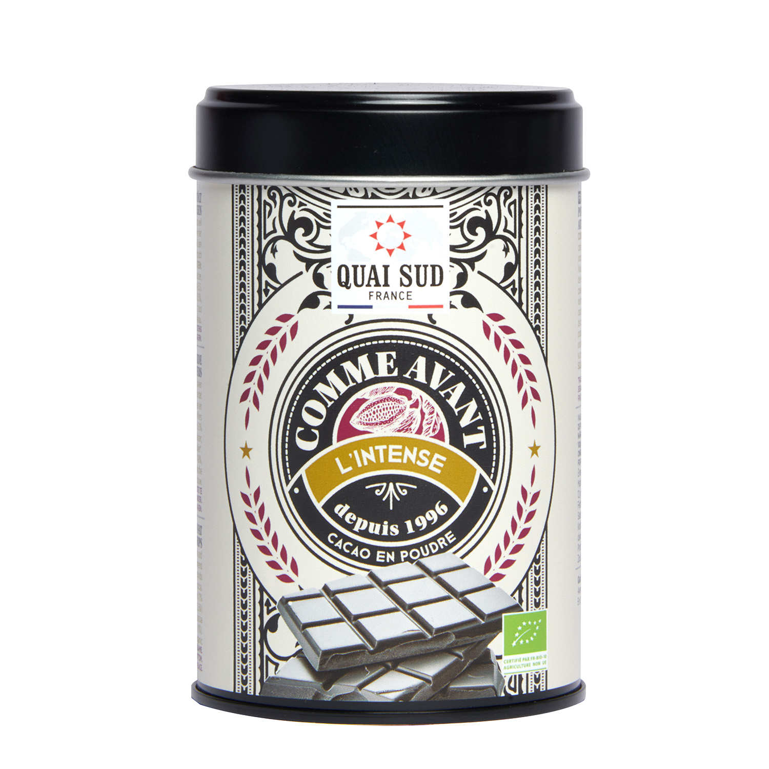 Organic "L'intense" cocoa with chocolate chips - Quai Sud