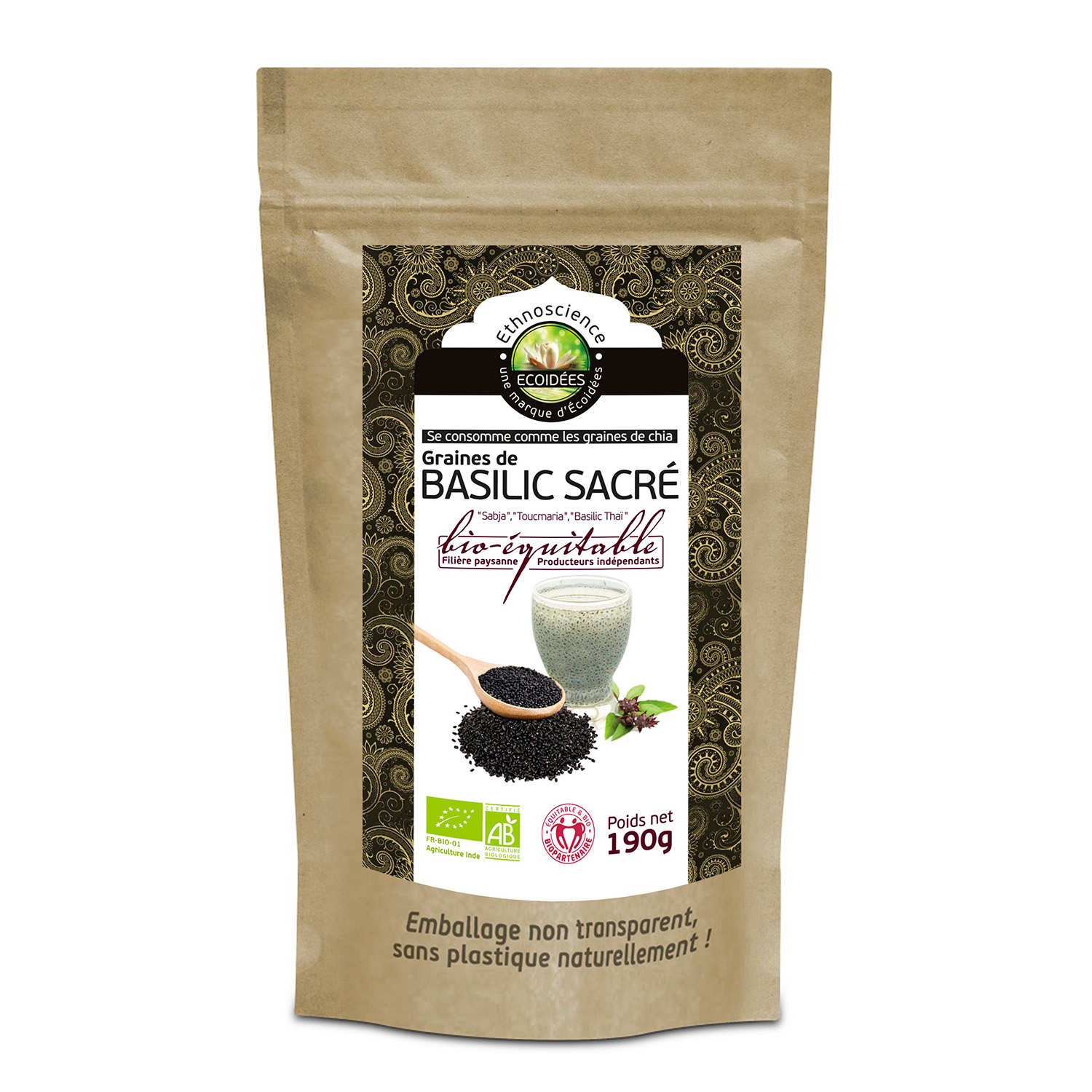 Organic Holy Basil Seeds - Ethnoscience - Ecoidées