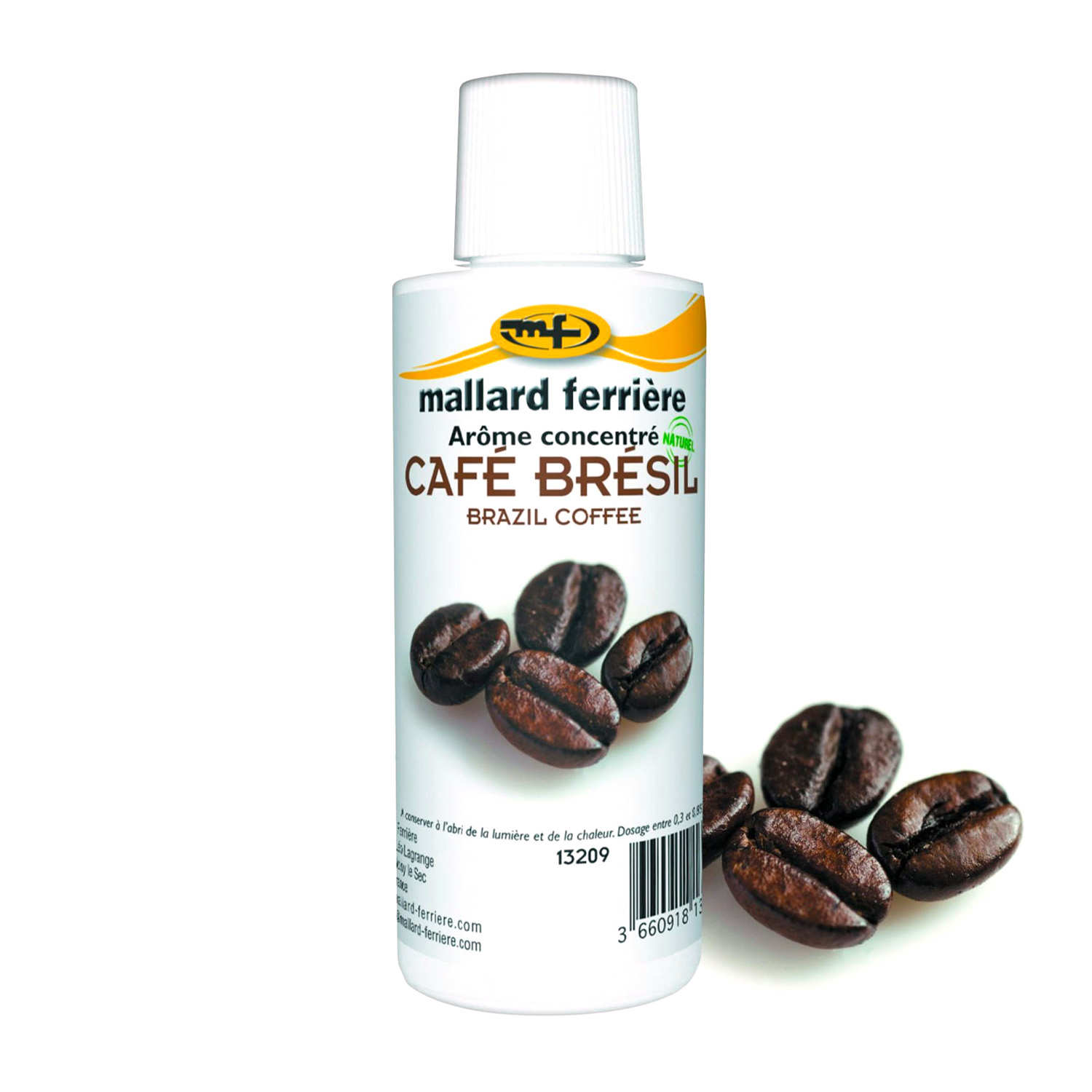 Concentrated food flavoring Brazilian Coffee 125ml - Mallard-Ferrière
