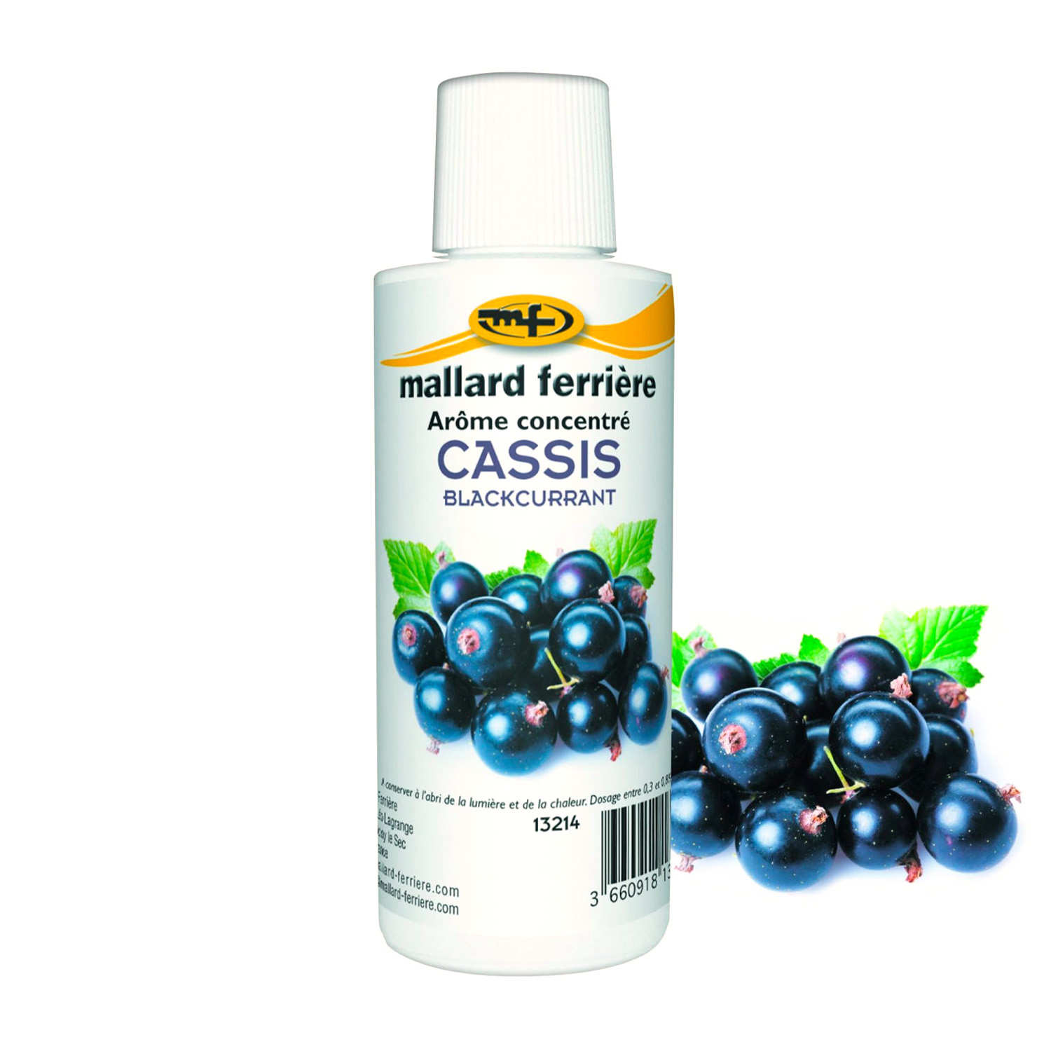 Concentrated food flavoring Blackcurrant 125ml - Mallard-Ferrière