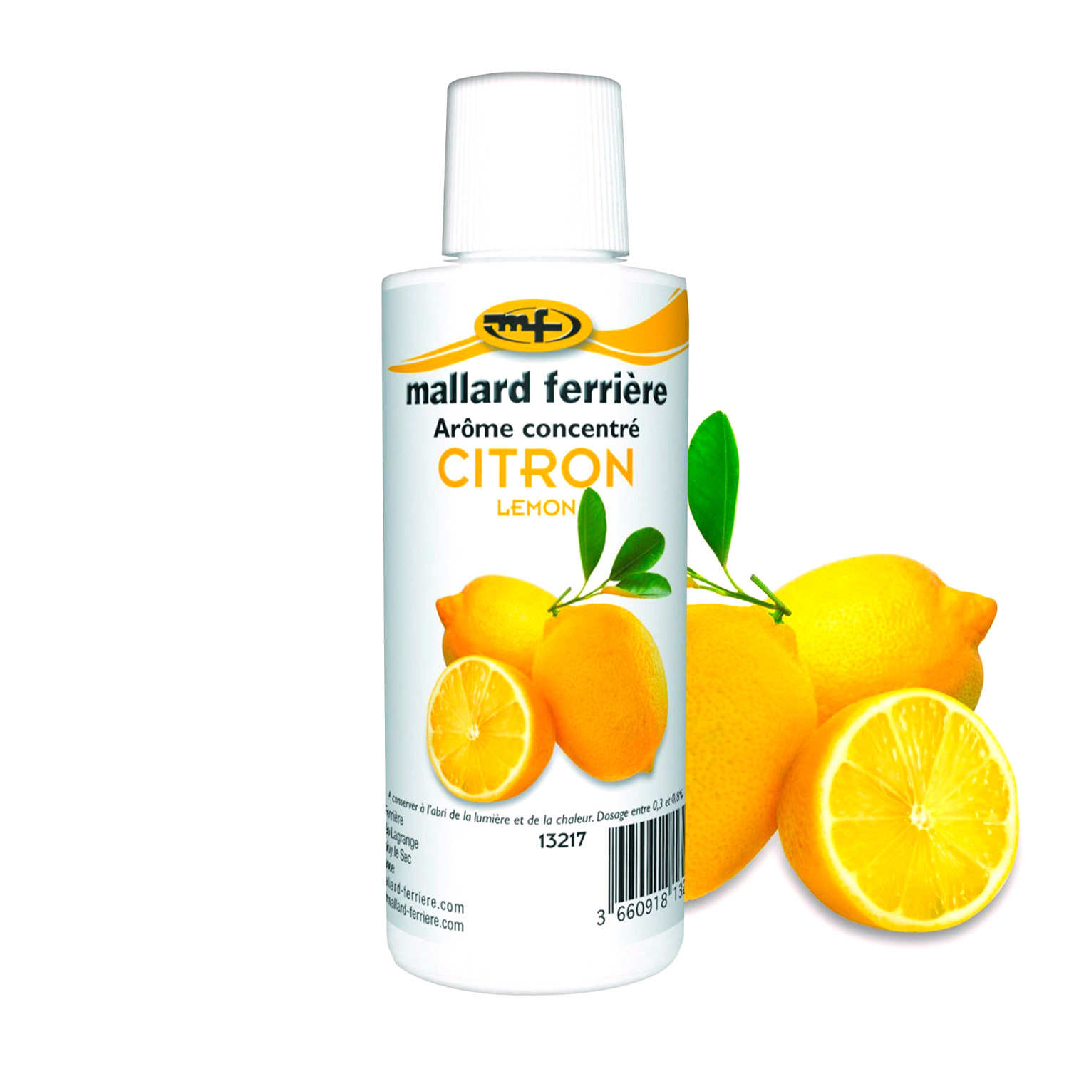 Concentrated food flavoring Lemon 125ml - Mallard-Ferrière