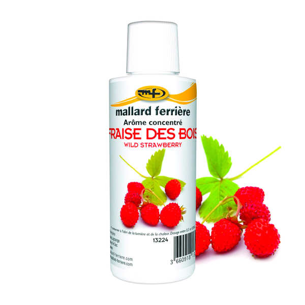 Arôme alimentaire concentré Fraise des bois 125ml - Mallard-Ferrière