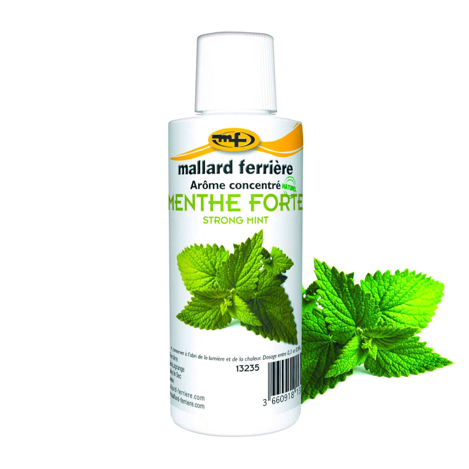 Concentrated food flavoring Strong mint 125ml - Mallard-Ferrière