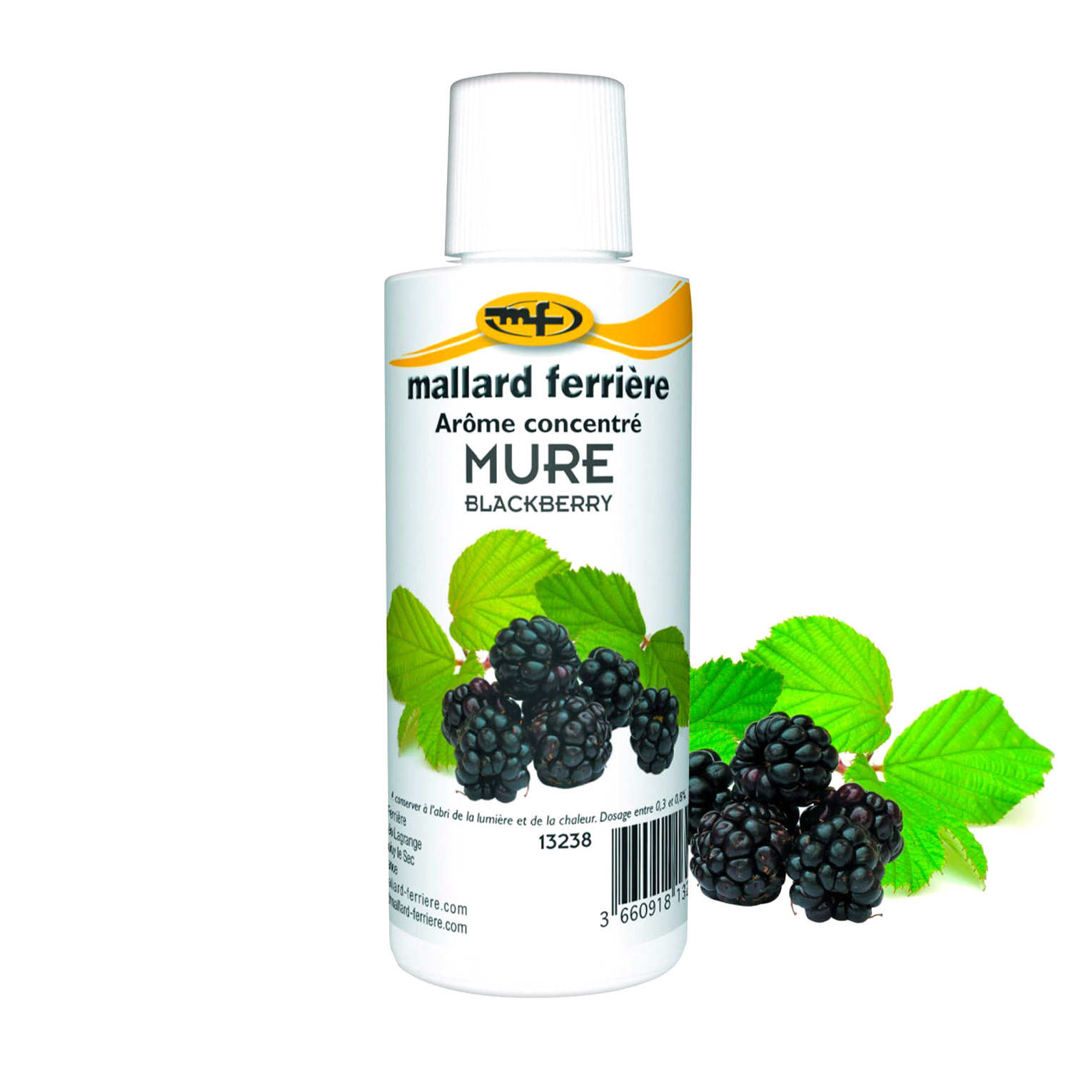 Concentrated food flavoring Blackberry 125ml - Mallard-Ferrière