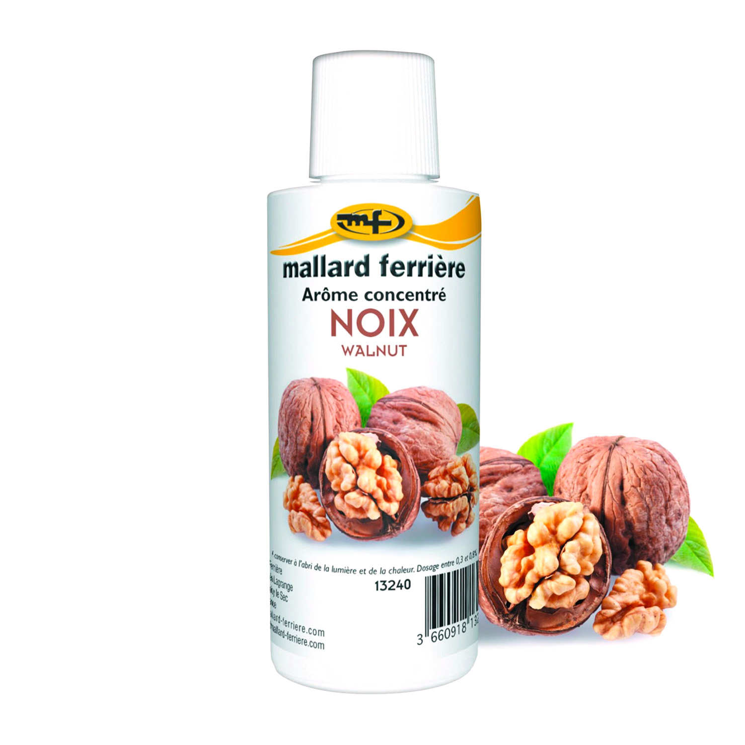 Concentrated food flavoring Walnut 125ml - Mallard-Ferrière