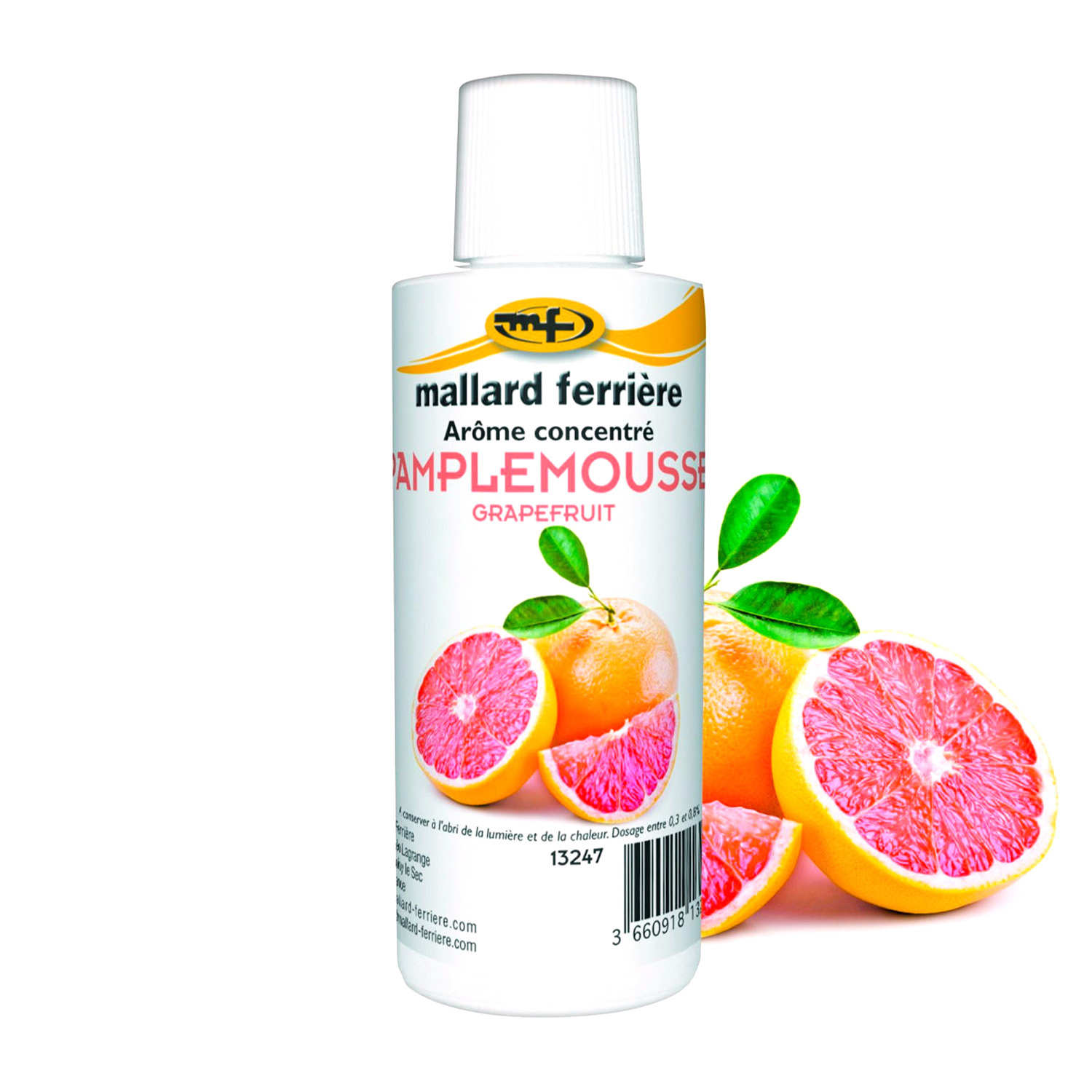 Concentrated food flavoring Grapefruit 125ml - Mallard-Ferrière