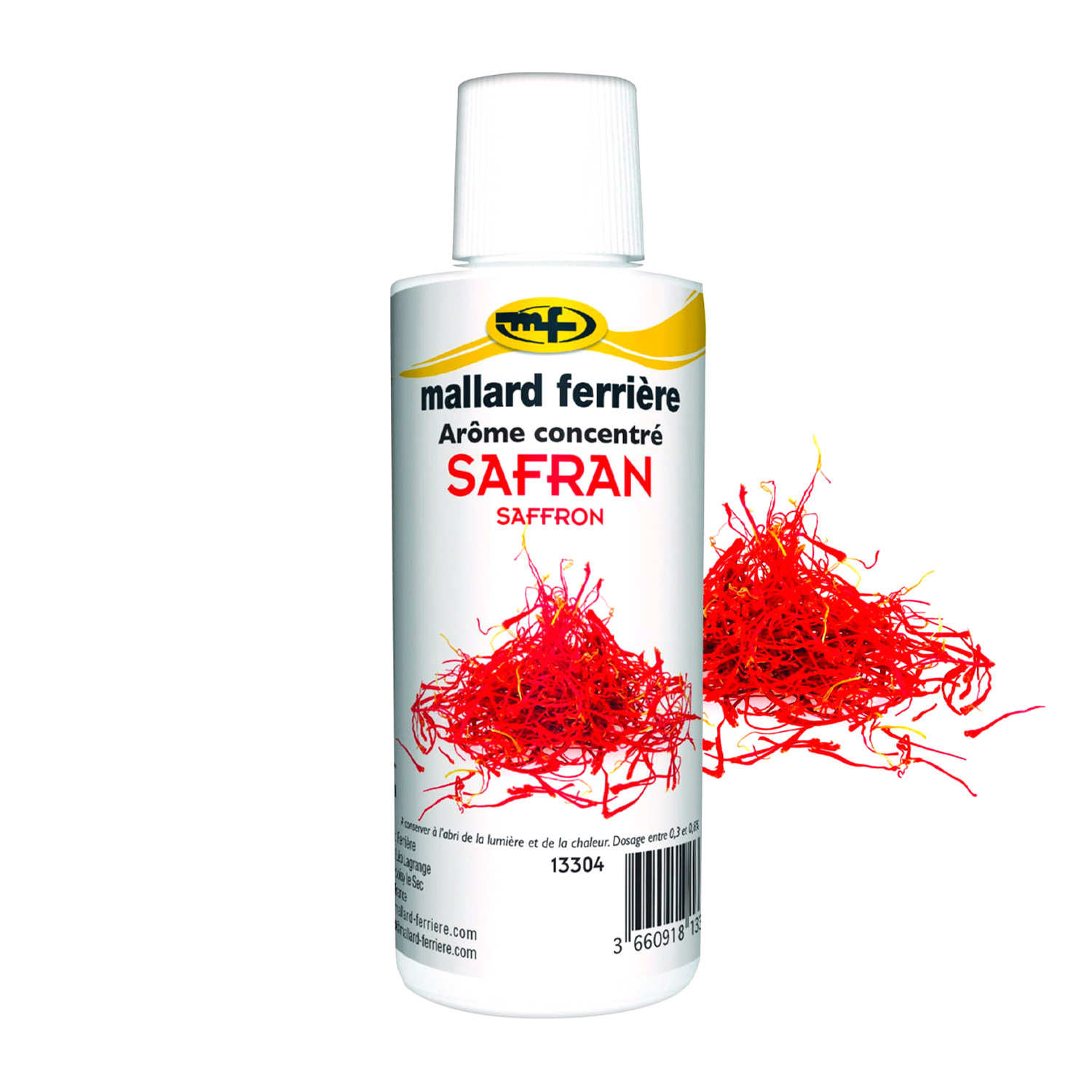 Arôme alimentaire concentré Safran 125ml - Mallard-Ferrière
