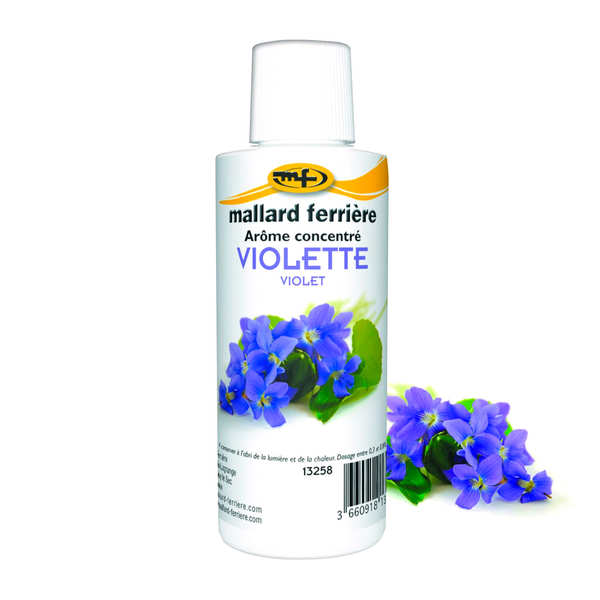 Concentrated food flavoring Violet 125ml - Mallard-Ferrière