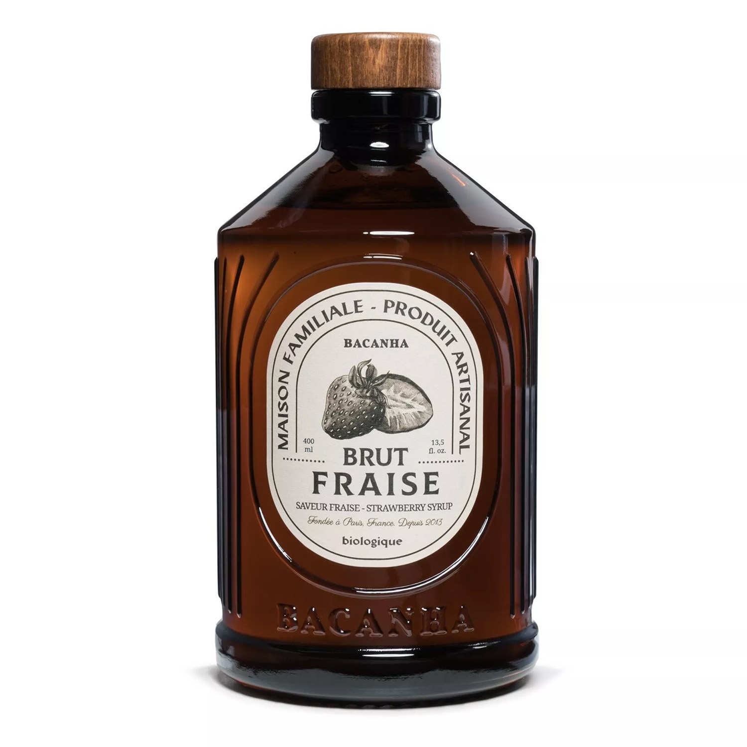 Sirop Bio Fraise Bacanha - 400 ml - Bacanha
