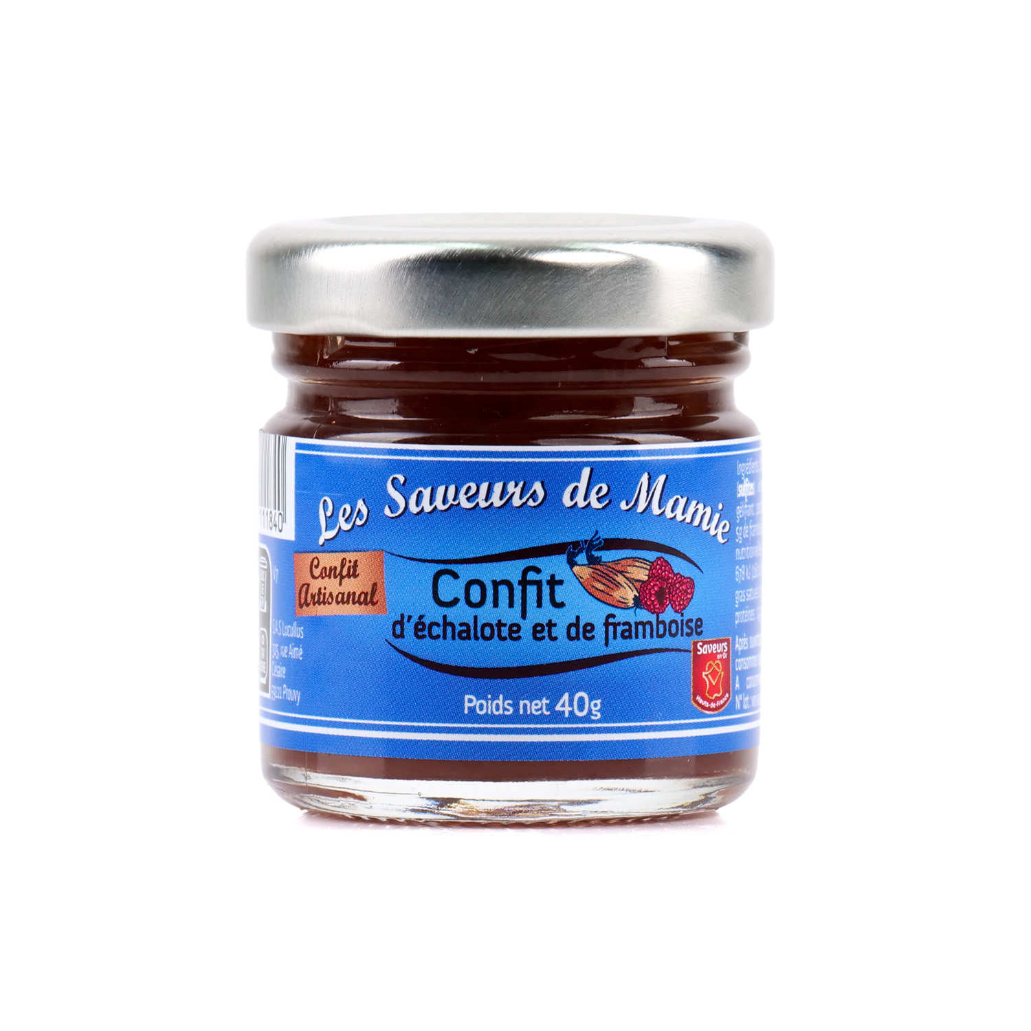 Mini confit from the North - Shallot and raspberry - Les Saveurs de Mamie