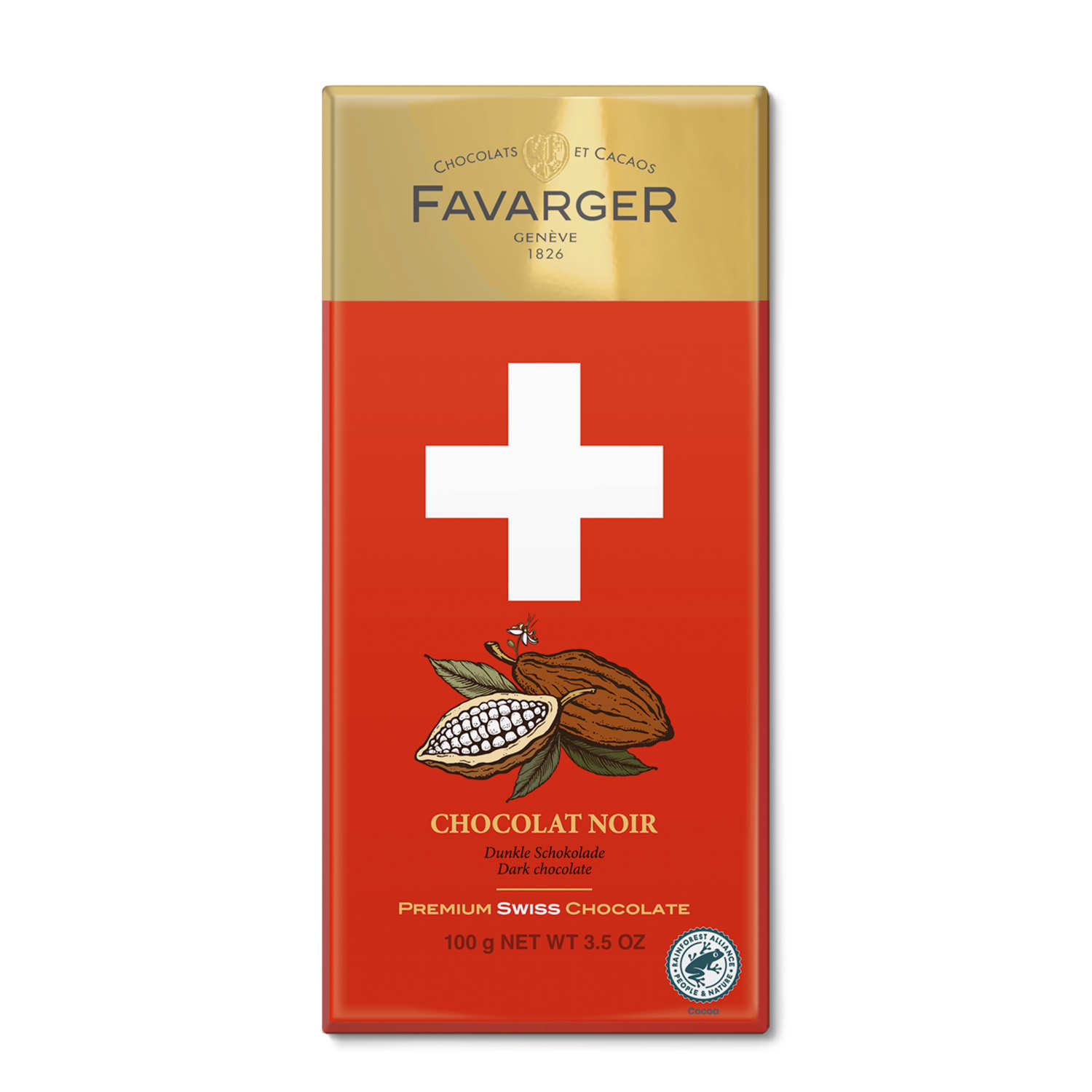 Dark Swiss chocolate bar - Favarger - Favarger