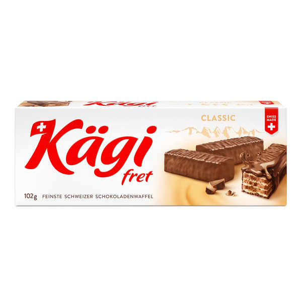 Gaufrette au chocolat au lait suisse - Kägi Fret